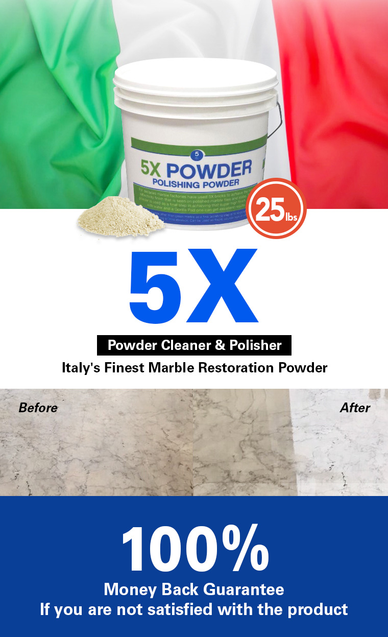 5X Powder 25lb (Cleaning and Polishing for Marble)