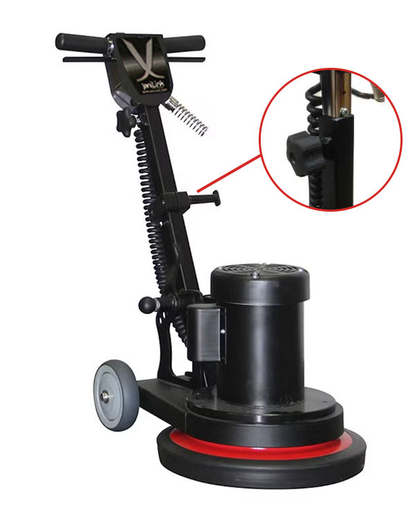 JL Mighty Floor Machine – Telescopic 36-48 Inch Handle – 13 Inch